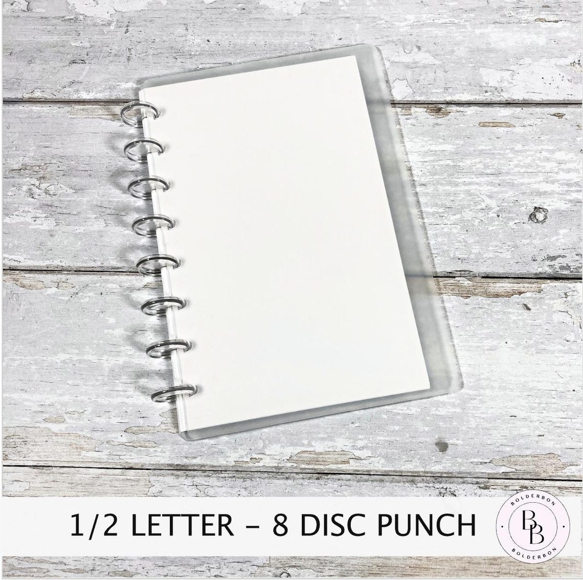 Discbound Notebook || Half Letter or B6 Size, Clear Cover, 7 or 8 Disc ...