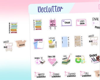 Clean up Stickers - Etsy