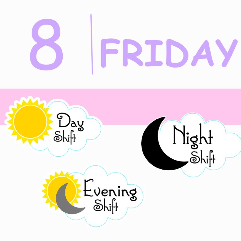 Night Shift Planner - Etsy