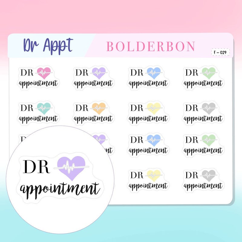Dr Appointment Sticker - Etsy