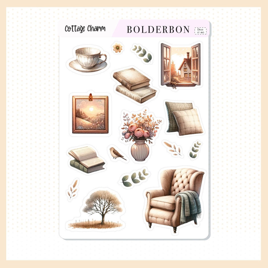 Decorative Journal Stickers || Cottage Charm - Etsy