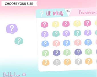 Question Mark Stickers | Etsy