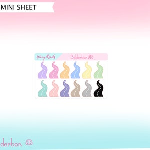 WAVY ROAD STICKERS | Planner Stickers Driving Traveling Road Trip - Etsy