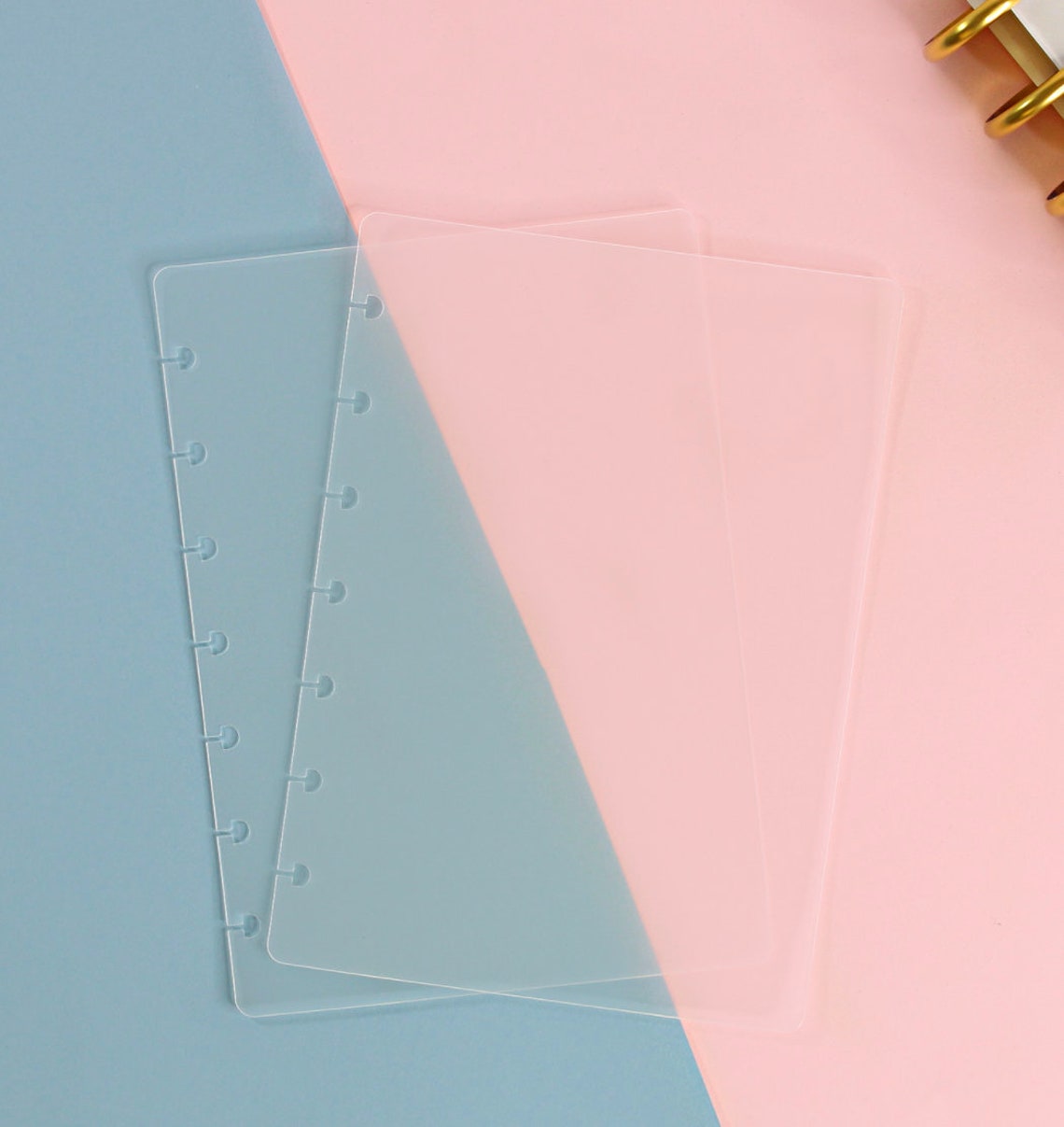 DISCBOUND COVERS Frosted Clear | B6, 1/2 Letter Size, 7 or 8 Hole Punch ...