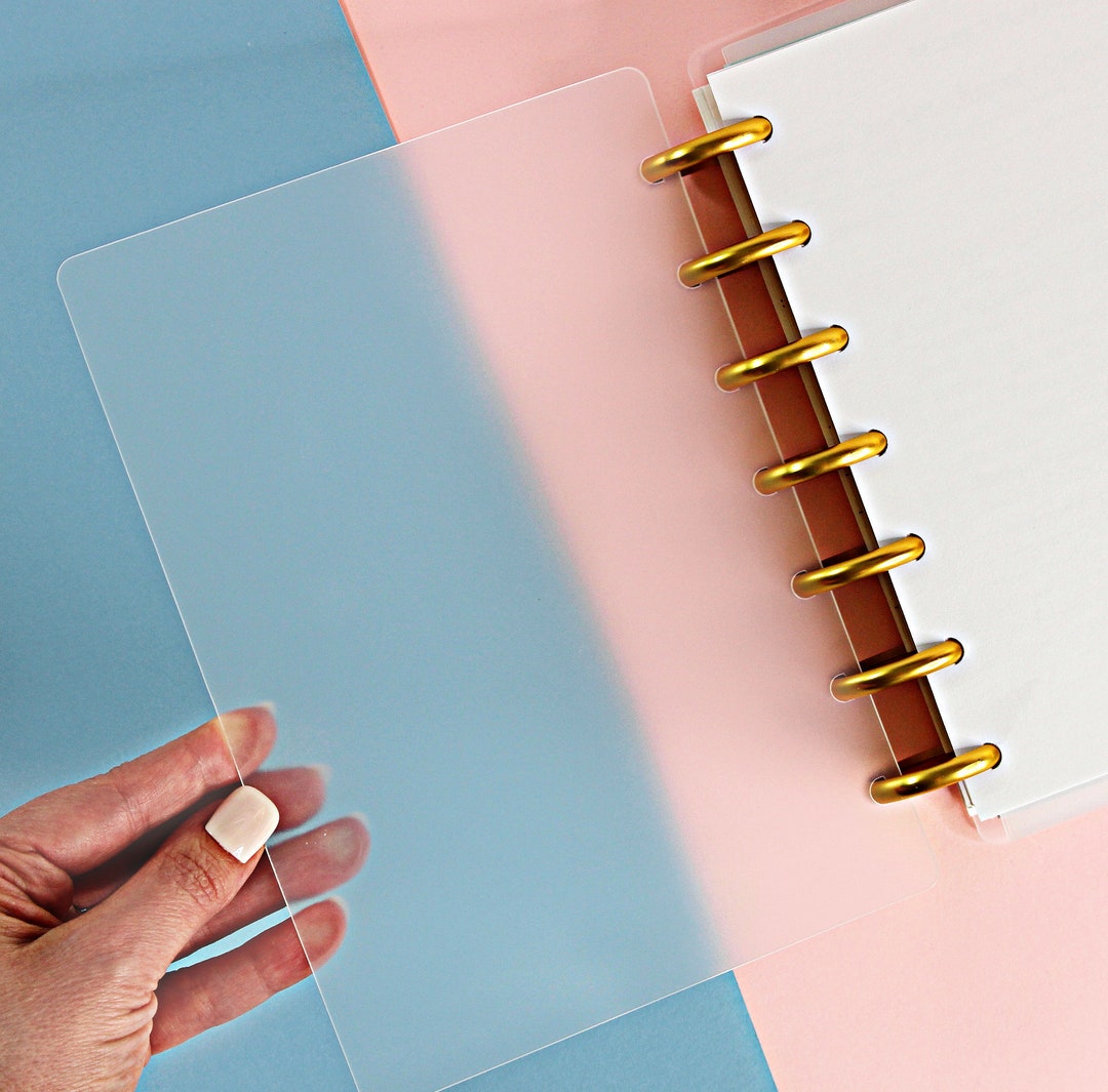 DISCBOUND COVERS Frosted Clear | B6, 1/2 Letter Size, 7 or 8 Hole Punch ...