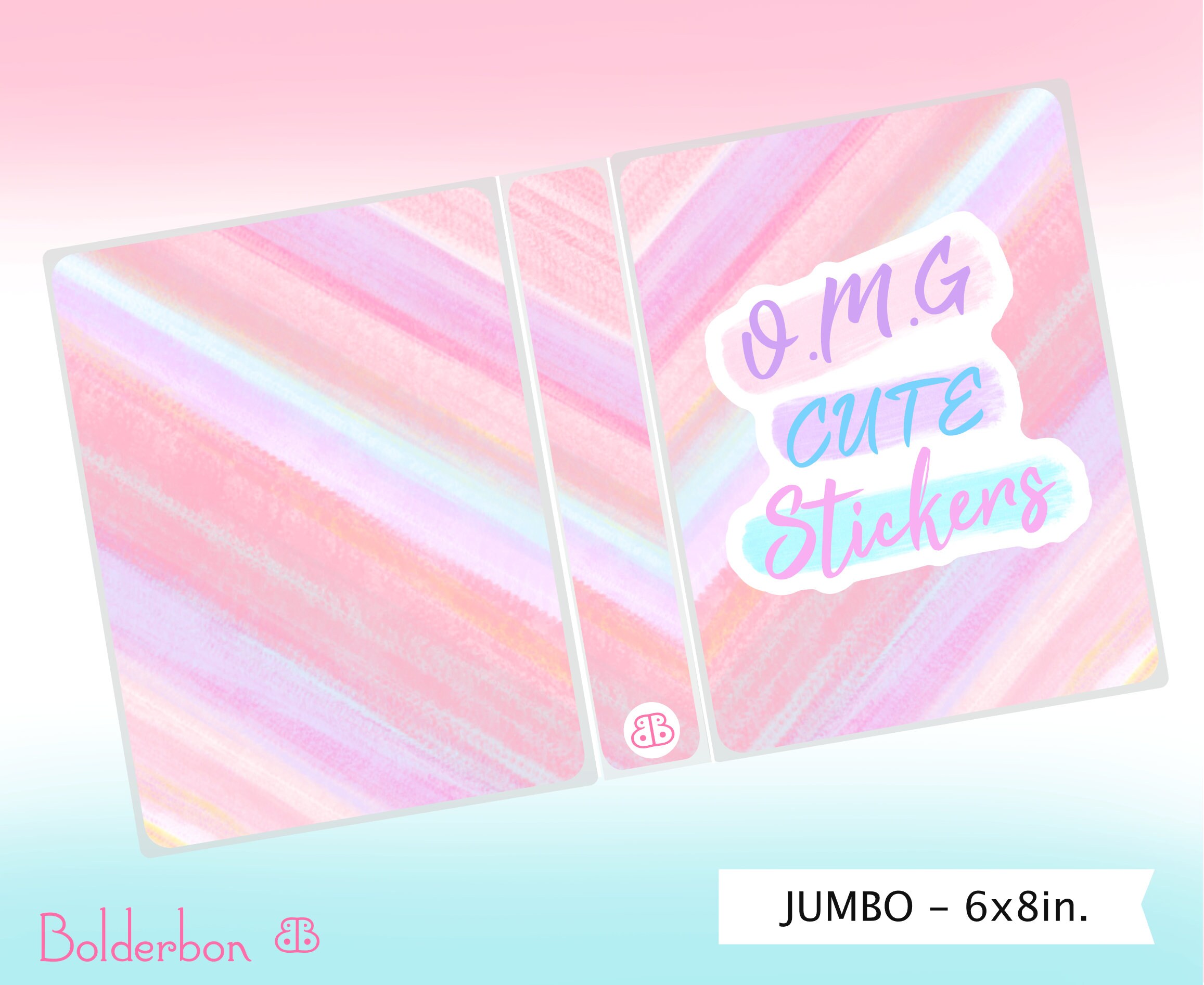 OMG CUTE STICKERS Sticker Album 6x8 Jumbo Hobonichi Mini | Etsy