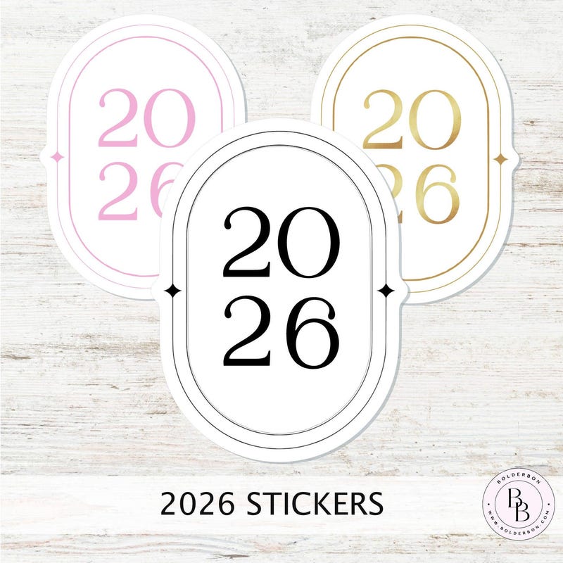 2026 Large Sticker - Etsy