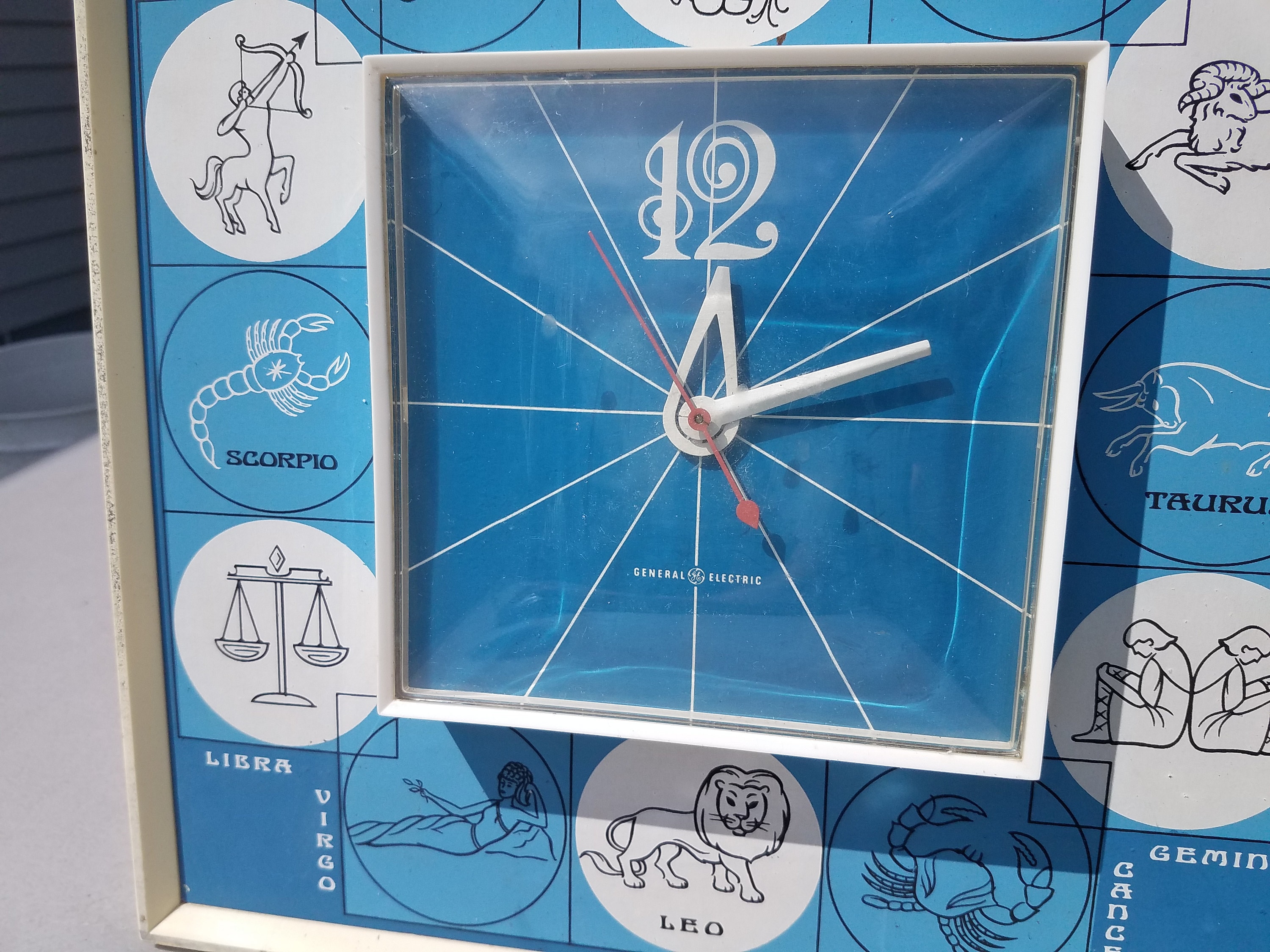 Mid Century Modern General Electric Horoscope Astrology Zodiac Wall ...