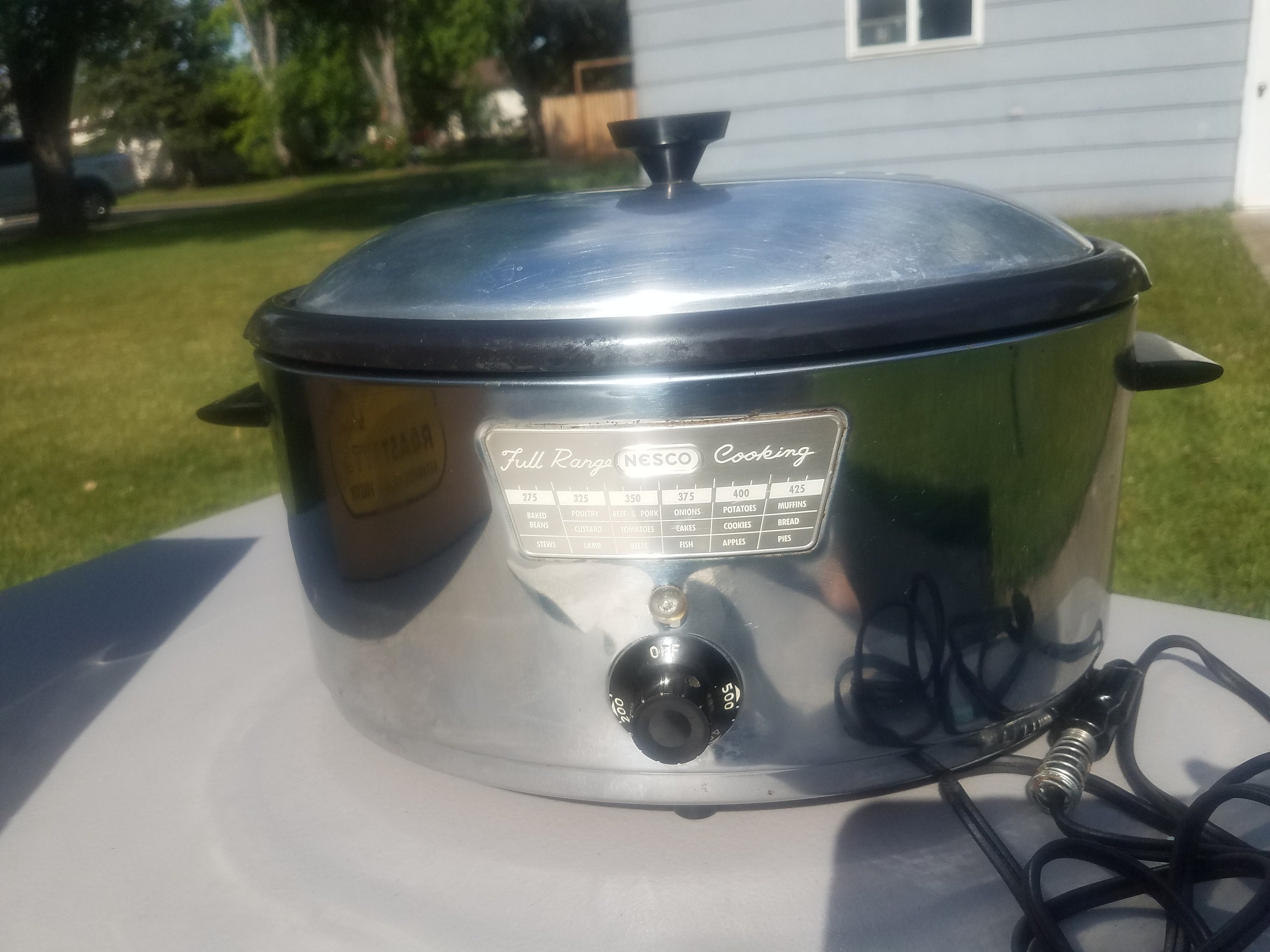 Wonderful Working Mid Century Mod Chromed Full Range NESCO Roast Ryte 6 ...