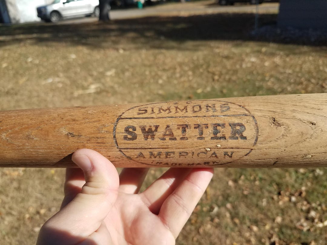 C. 1920s Vintage EC Simmons Swatter Wood American Baseball Bat 50 - Etsy
