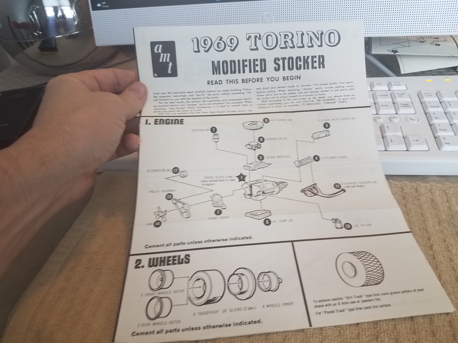 Vtg 1964 Ford Torino Model Car Instruction Sheet AMT Co. - Etsy
