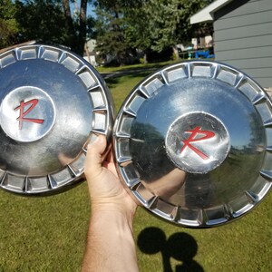 Vintage Pair Lot of 2 AMC Rambler Wheel Covers 10 Dog Dish Hubcaps 1960 ...