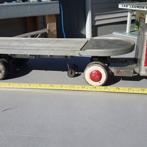 Vintage Smith Miller Hauler Truck & Wooden Semi Trailer Smitty Toys ...