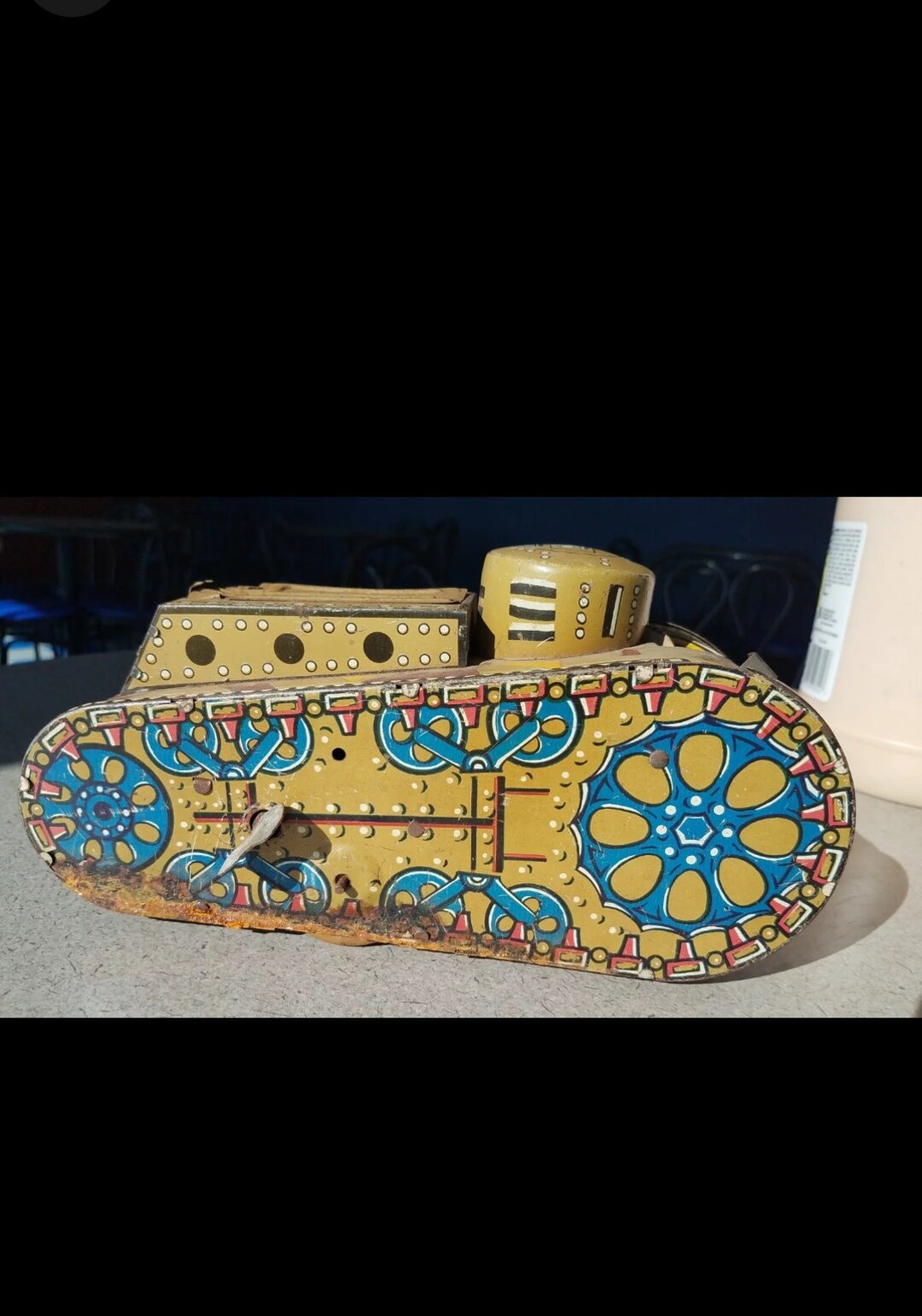1930'S Tin Marx Ww1-army Wind up Toy Tank Large 10 for Restoration ...