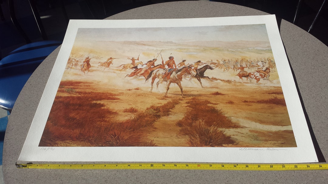 William Nelson Custer Series #3 Battle of the Little Big Horn Signed ...
