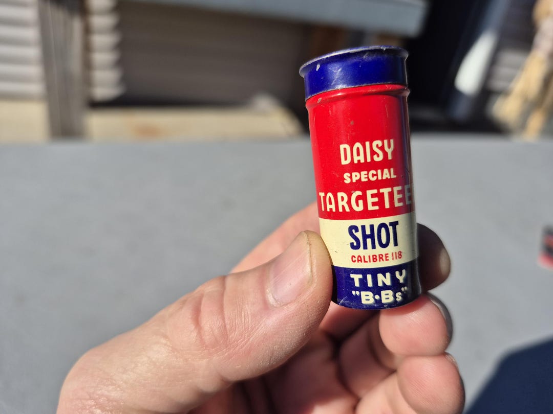 Vintage Daisy Special Bb’s Tin Can Targeteer Shot Tiny Small Metal ...