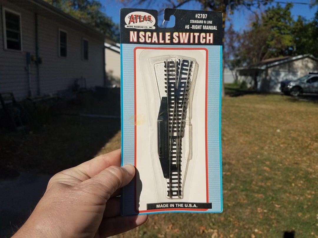 NOS Atlas #2707 N-scale Right Hand RH #6 Manual Turnout Switch Standard ...