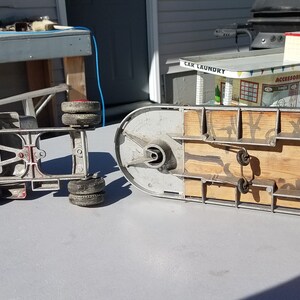 Vintage Smith Miller Hauler Truck & Wooden Semi Trailer Smitty Toys ...