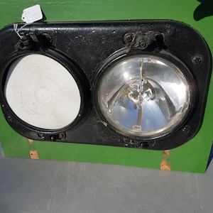 Vintage Railroad Train Pyle Dual Headlight Cast Iron Housing Locomotive ...