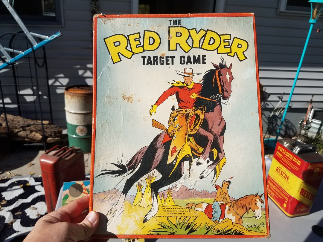 1939 Red Ryder Target Game W/ Box Whitman Co #2914 Cowboy Western Toy ...