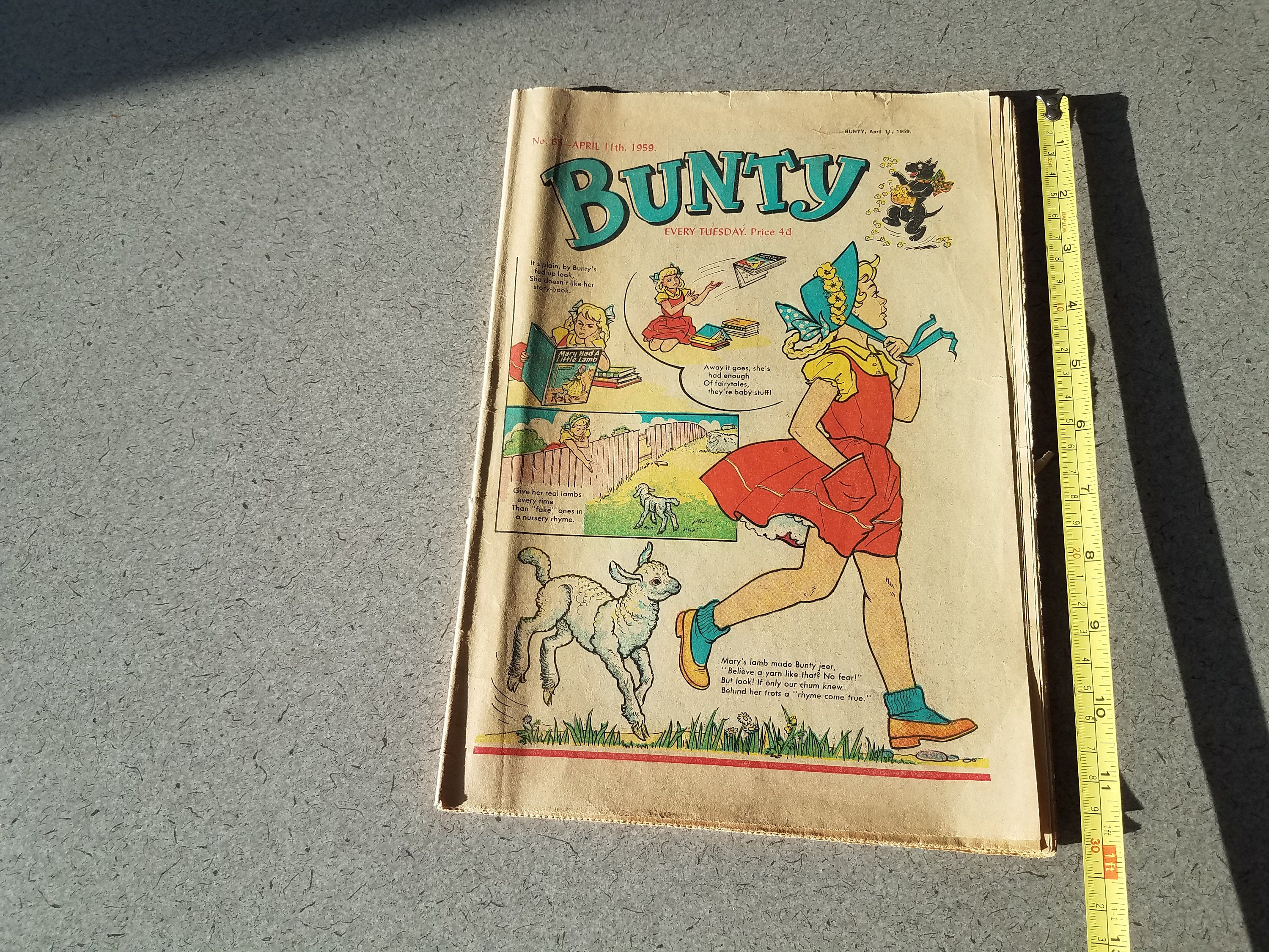 1959 British Bunty Girls Newspaper Comic Book Trixie & the - Etsy