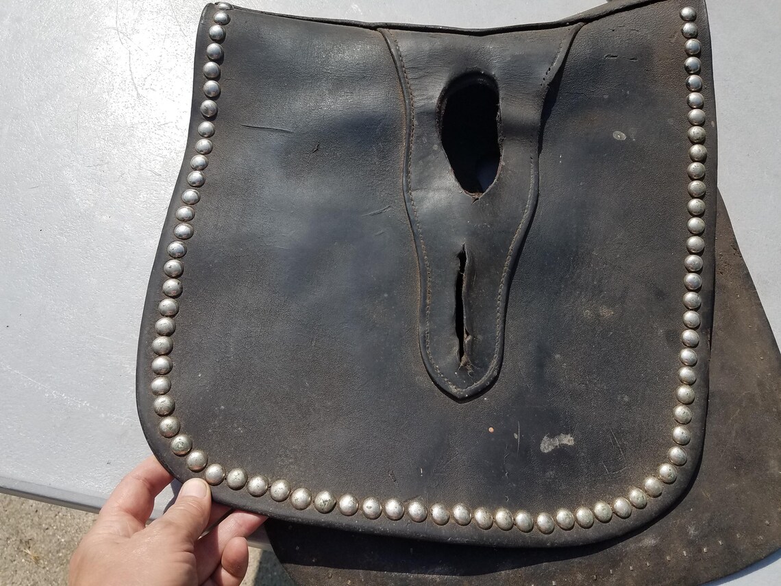 Vintage Horse Tack Harness Hames Cover Equestrian Parade Leather Craft ...