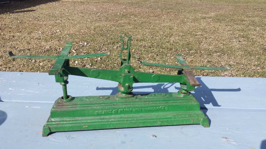 Antique Cast Iron & Steel Force 5 Kilo Mercantile General Store Counter ...