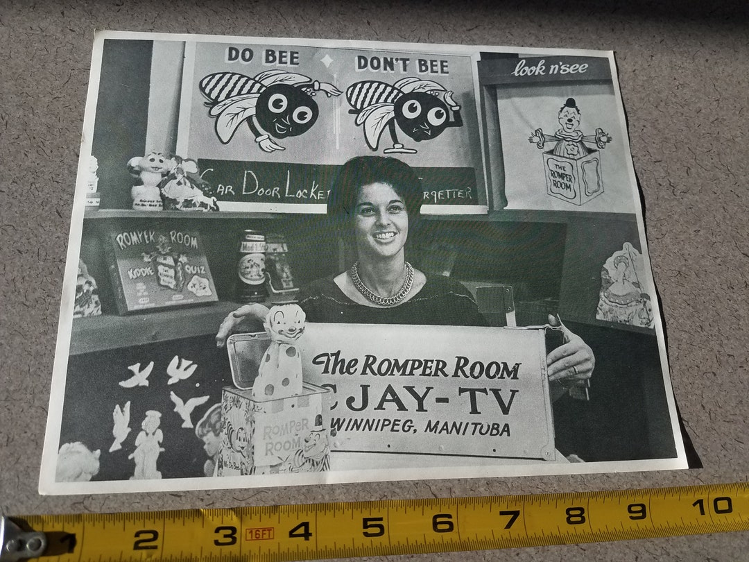 1950's CJAY-TV Ad Paper Poster Winnepeg Canada Romper Room Host Miss Anne - Etsy
