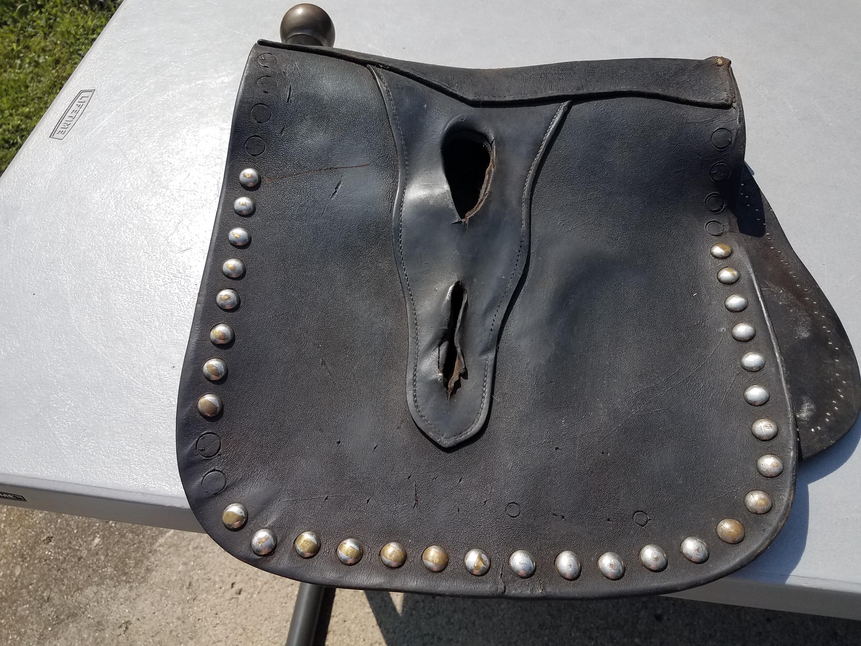 Vintage Horse Tack Harness Hames Cover Equestrian Parade Leather Craft ...
