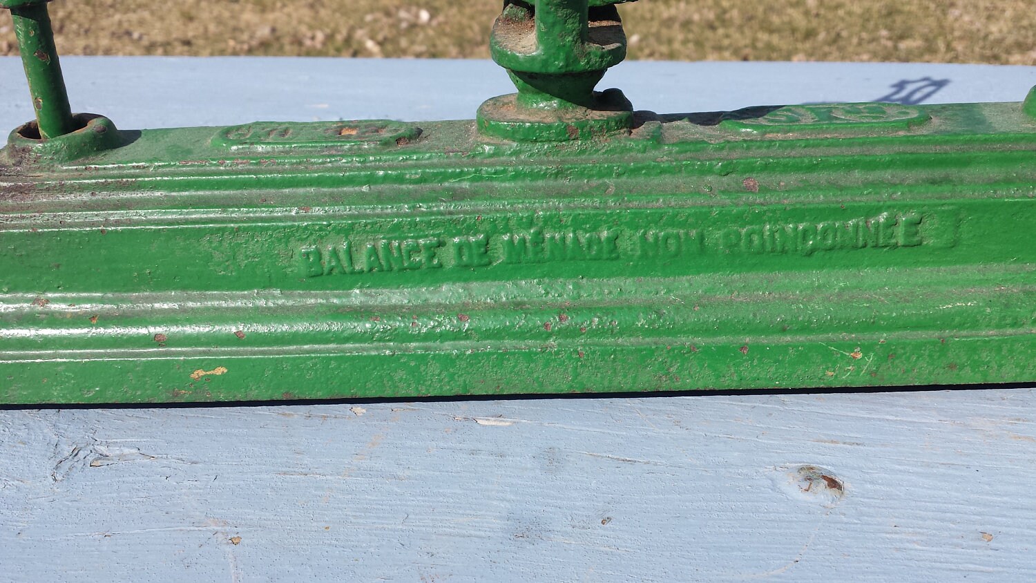 Antique Cast Iron & Steel Force 5 Kilo Mercantile General Store Counter ...