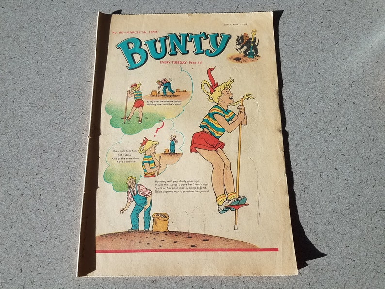 1959 British Bunty Girls Newspaper Comic Book Four Marys Lindy - Etsy