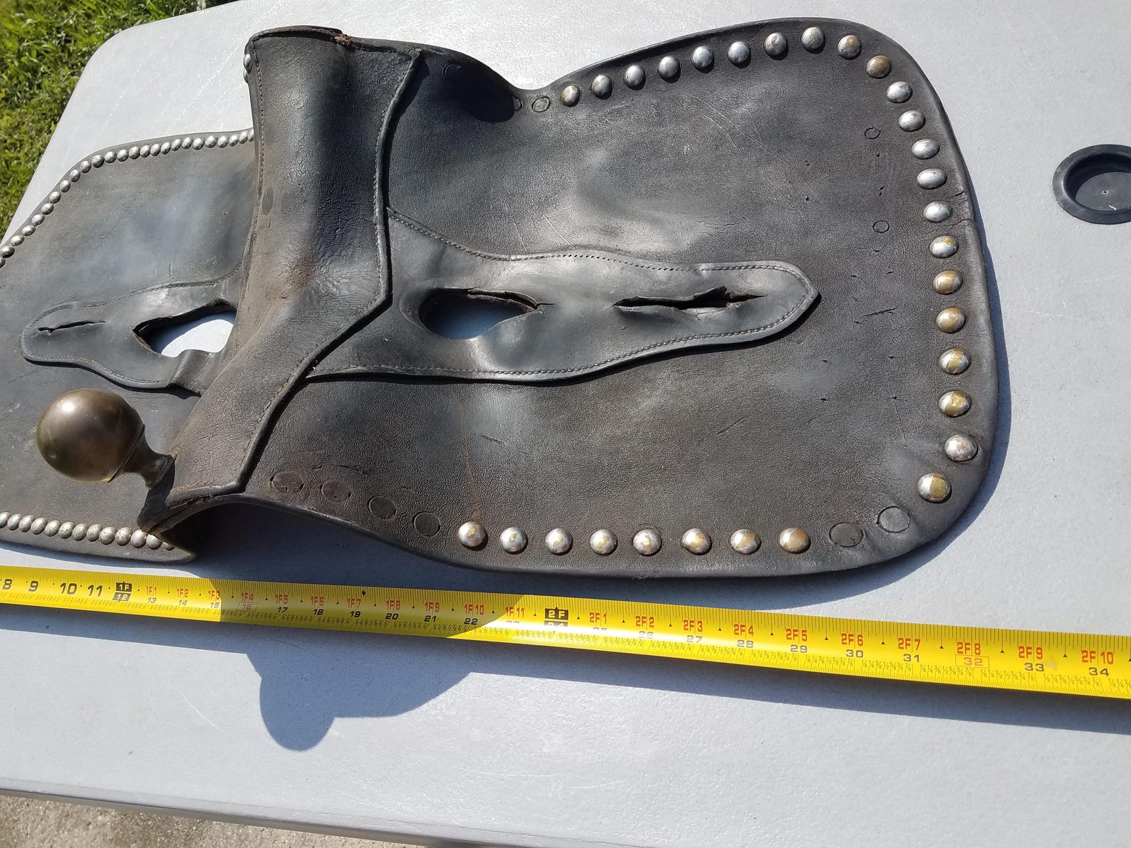 Vintage Horse Tack Harness Hames Cover Equestrian Parade Leather Craft ...