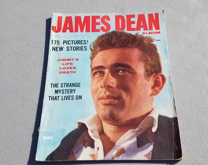 Vintage 1956 James Dean Album Magazine 175 Pictures Photos Stories ...