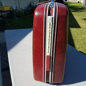 Vintage Samsonite Silhouette Hardshell Clamshell Burgundy 25 Suitcase W ...