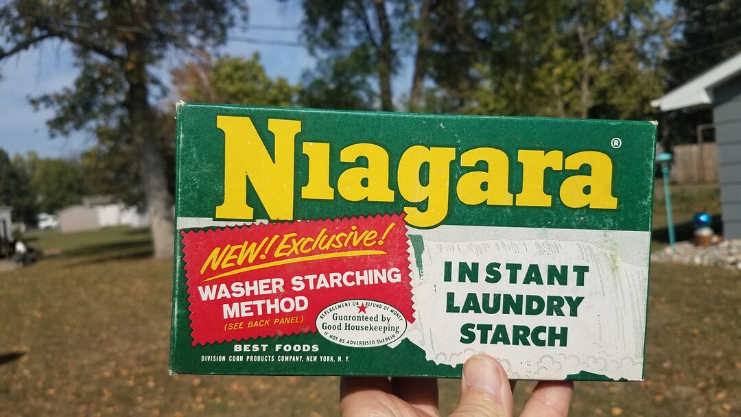 1950's Niagara Instant Laundry Starch Box Country Farmhouse Kitchen ...