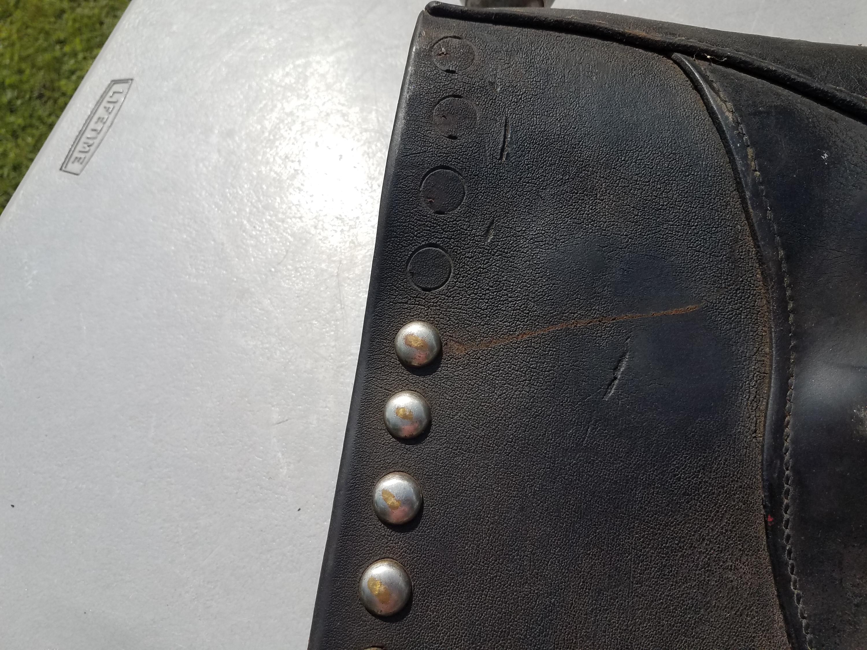 Vintage Horse Tack Harness Hames Cover Equestrian Parade Leather Craft ...