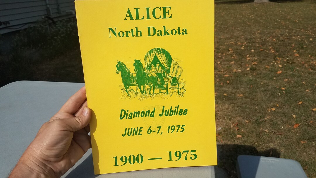 1900 1975 History Book Alice North Dakota - Etsy