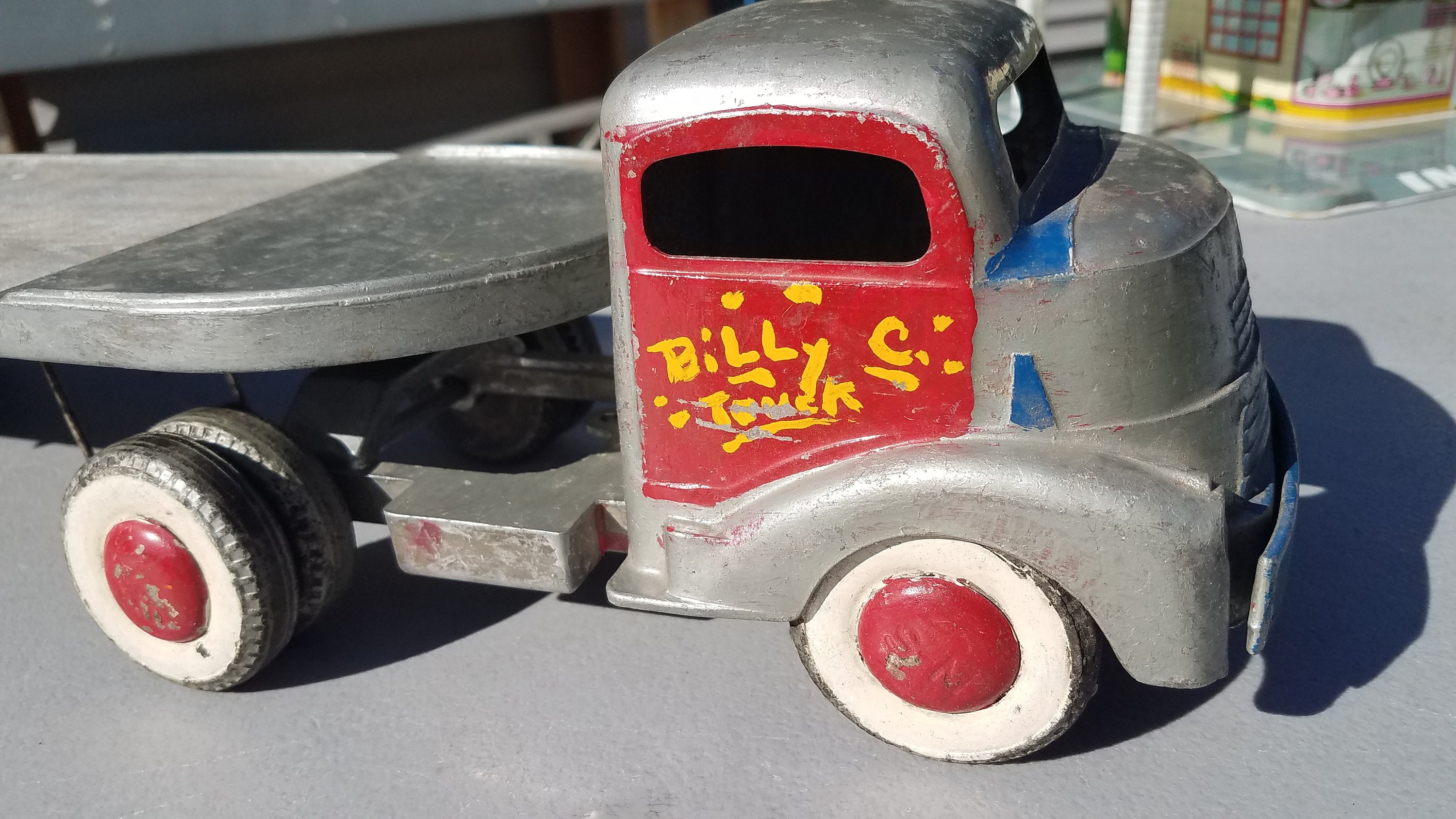 Vintage Smith Miller Hauler Truck & Wooden Semi Trailer Smitty Toys ...