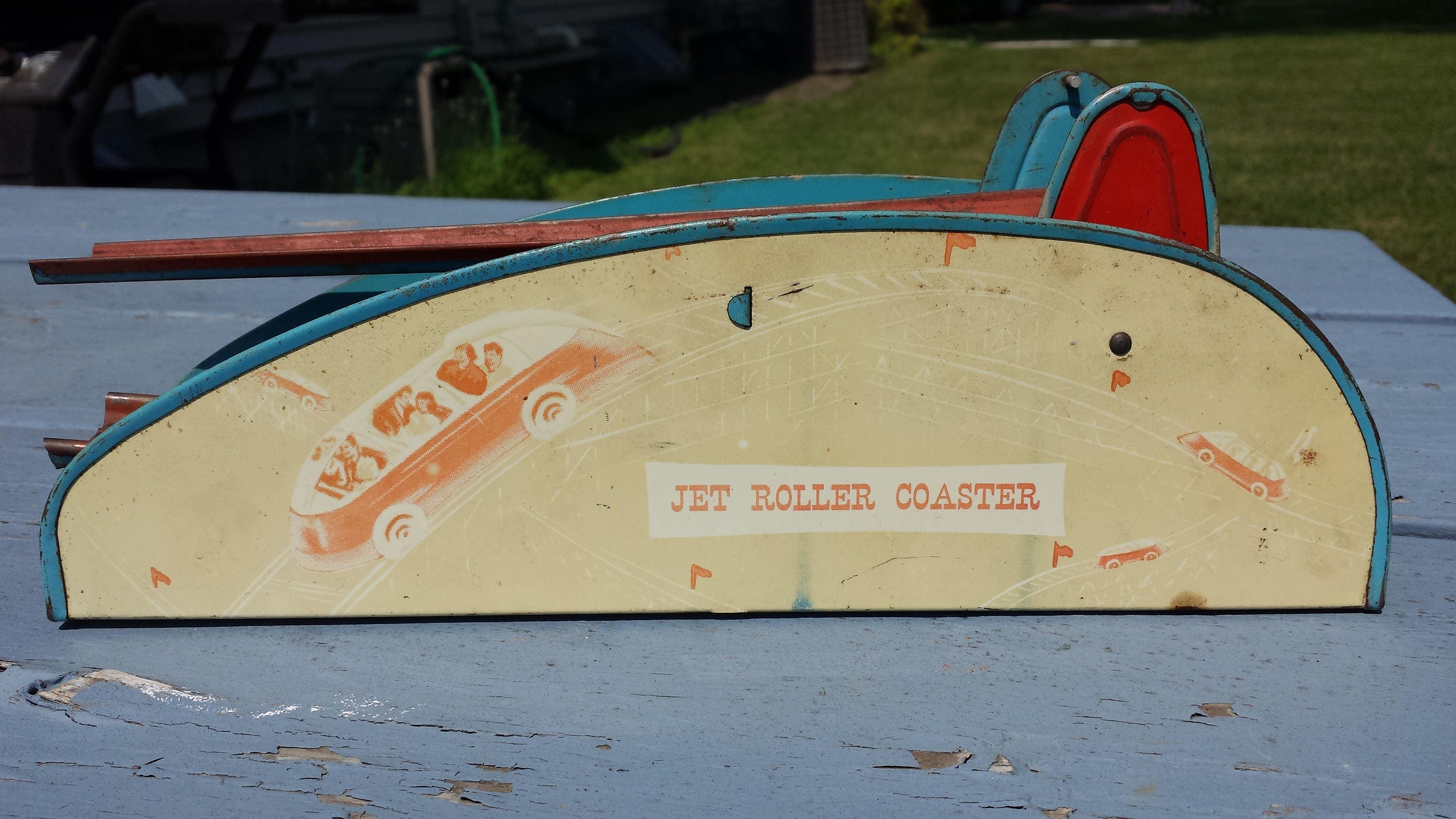 Vintage 1940s Wolverine Jet Roller Coaster Lithograph Tin Windup Toy - Etsy