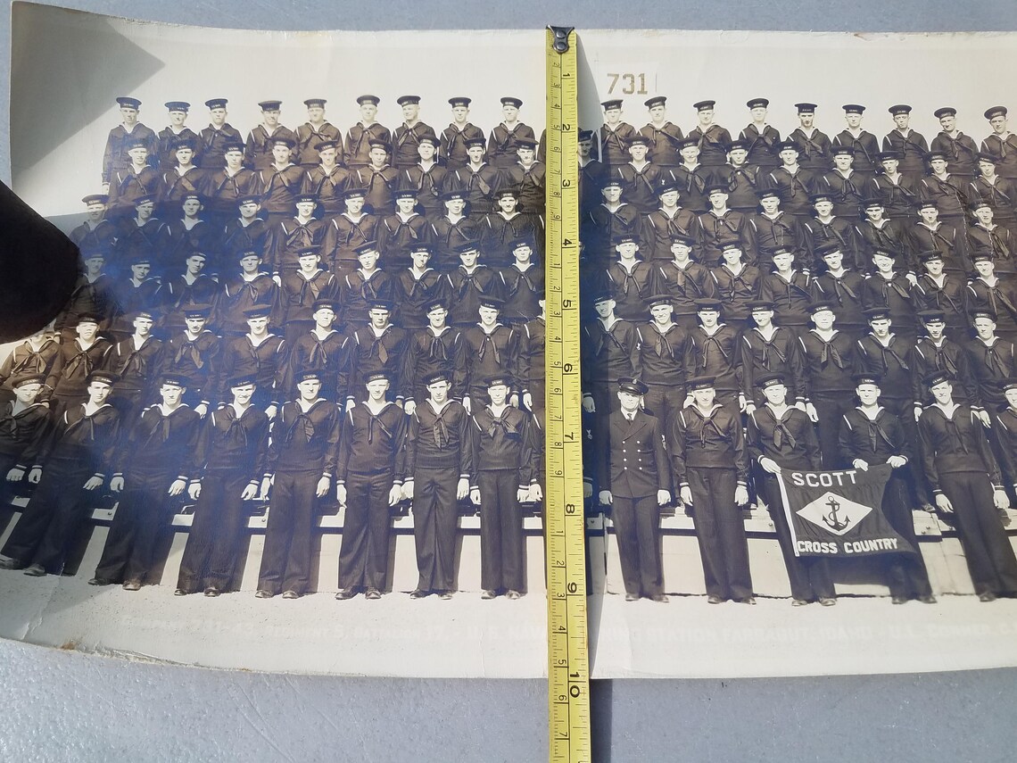 WW2 Company 731-43 Regiment 5 Battalion 17 Navy Training Station Idaho ...