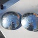 Vintage Set of 2 7 1/2 Chrome Baby Moon Embossed Hubcaps Shore Station ...