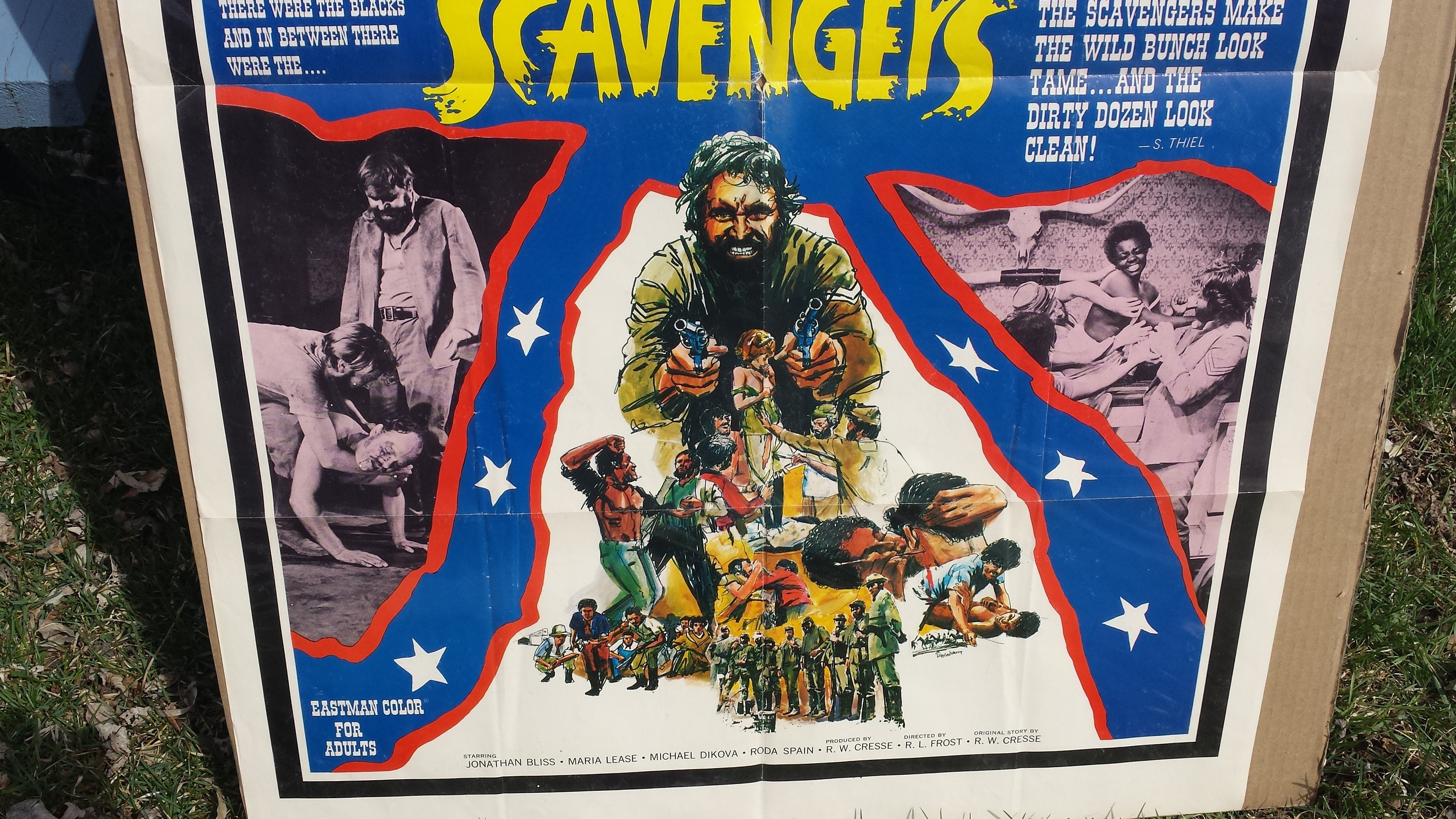 Vintage 1969 Movie Scavengers Poster Civil War Western R.L. Lee Frost ...