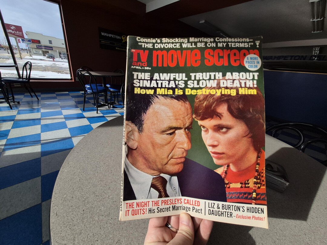 TV & MOVIE SCREEN Magazine April 1969 Frank Sinatra Elvis Presley Dean ...