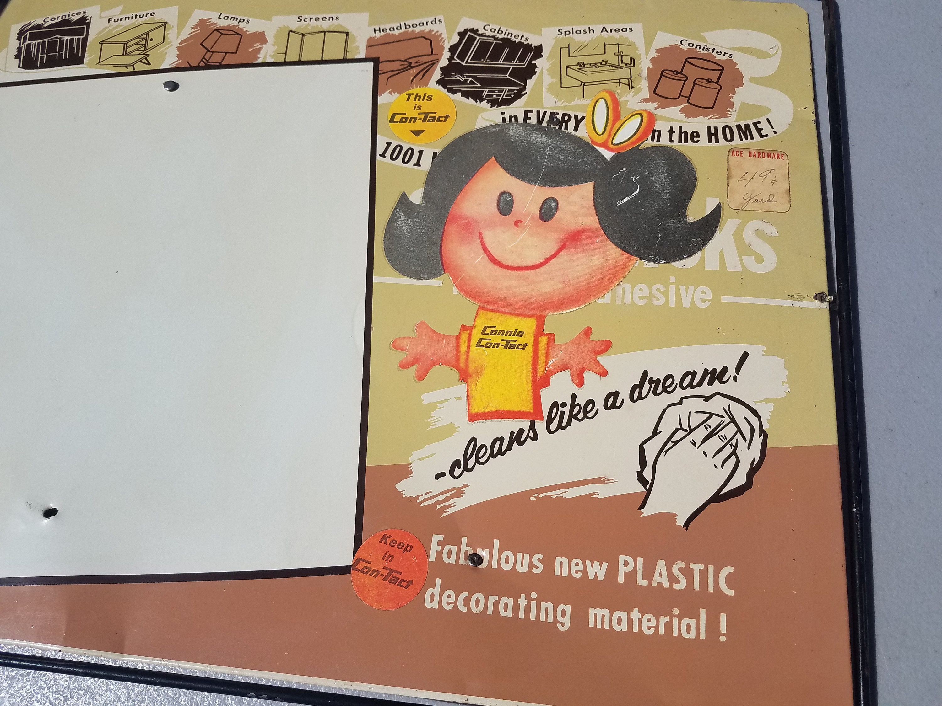 Vtg 1950's Hardware Store Department Store Counter Display Advertising ...