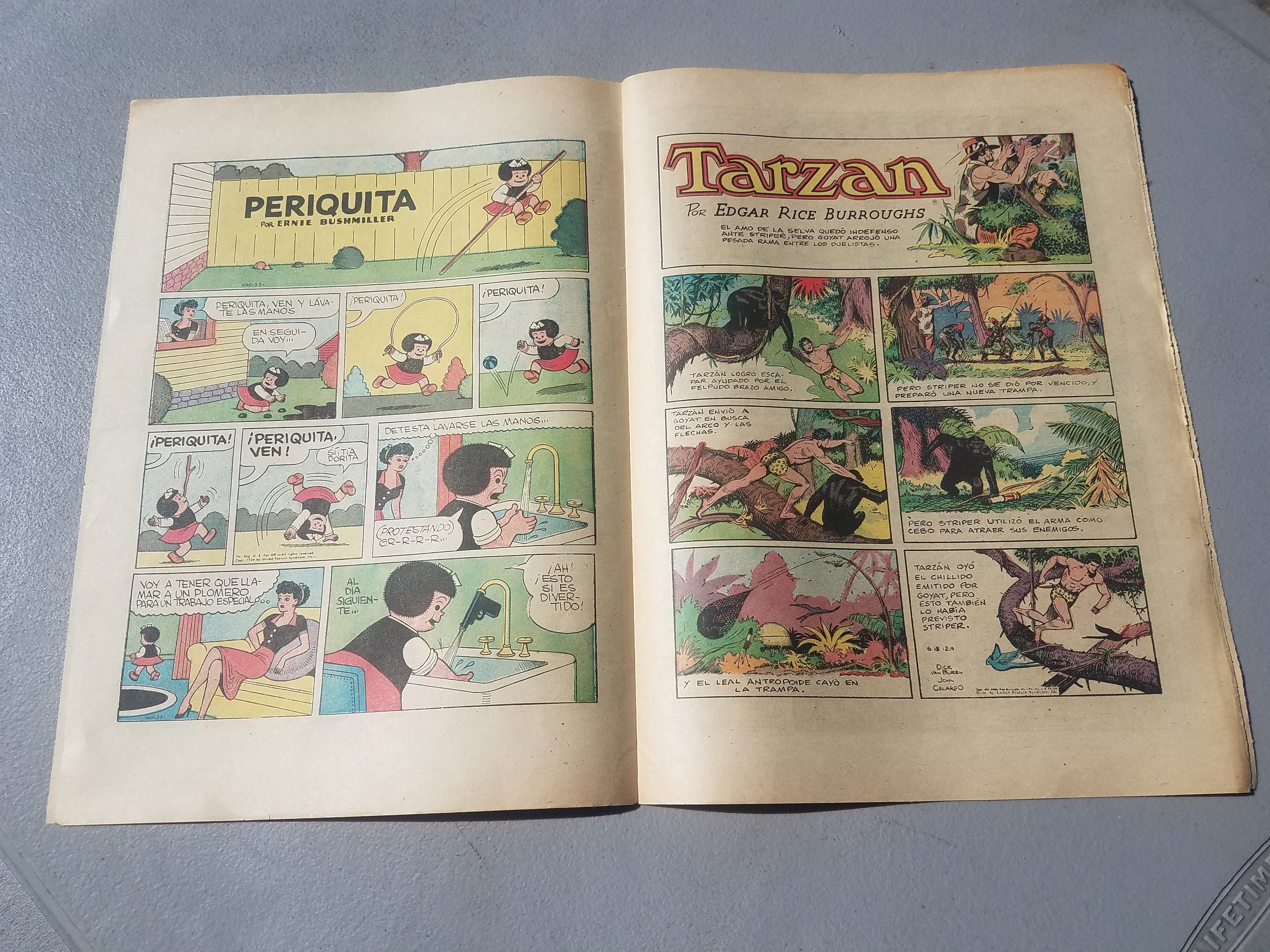 1954 LA PRENSA New York Spanish Comic Newspaper Superman Red - Etsy