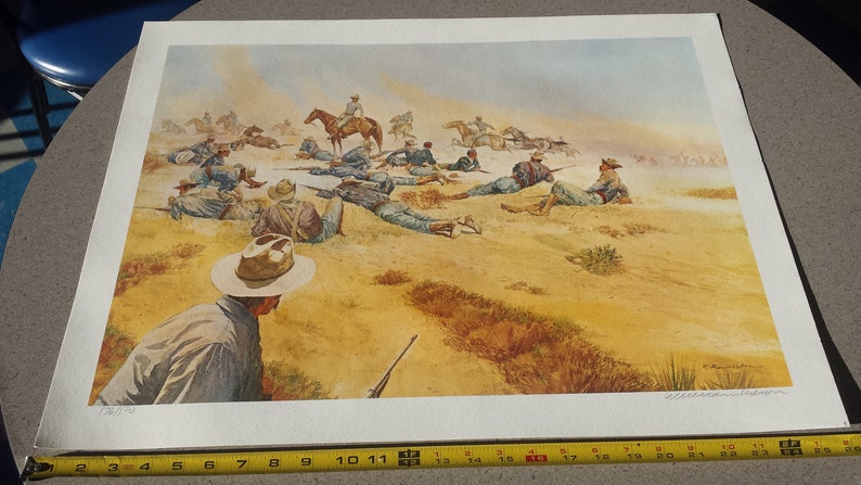 William Nelson Custer Series #4 Battle of the Little Big Horn Signed ...