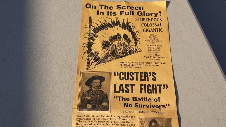 Rare 1926 George Armstrong Custer Custer's Last Fight Battle of No ...
