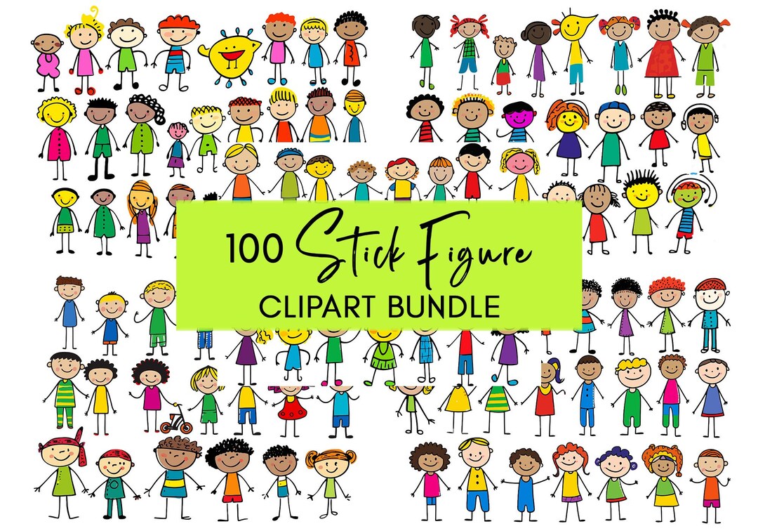 Stick People Stick Boy Stick Girl Stick Figures Stick - Etsy Canada