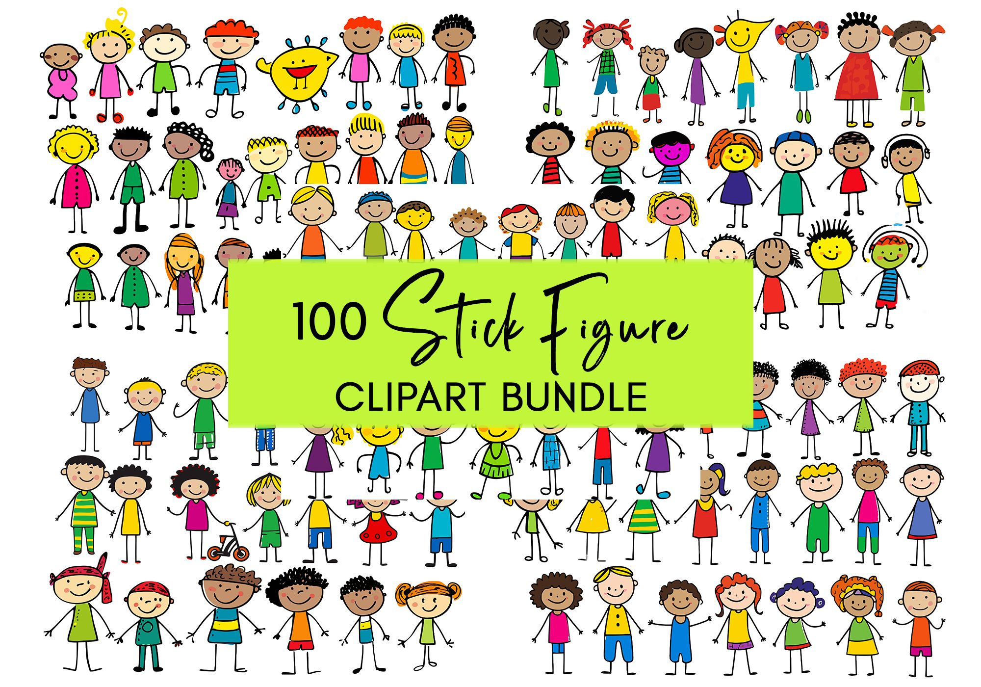 Mickeymouse Stick Figure Clipart