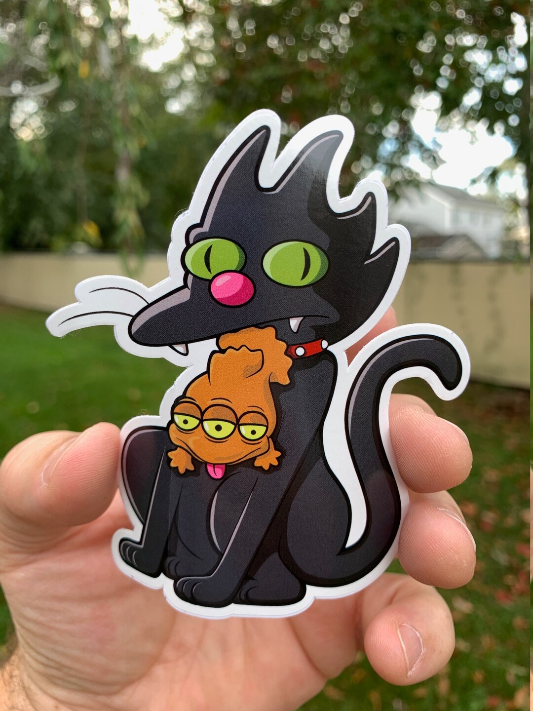 The Simpsons Snowball and Blinky Sticker - Etsy